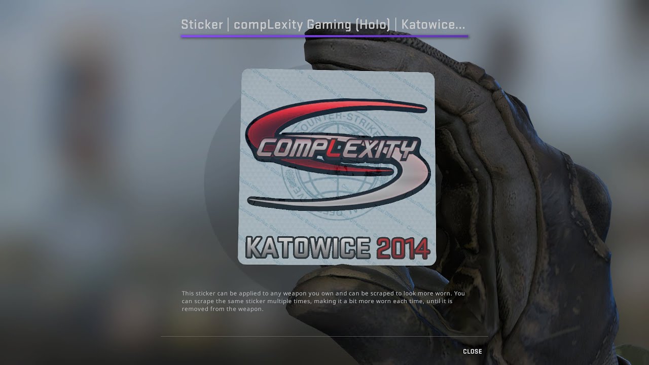 Getting Sticker | compLexity Gaming (Holo) | Katowice 2014, Sticker | Fnatic (Holo) | Katowice ...