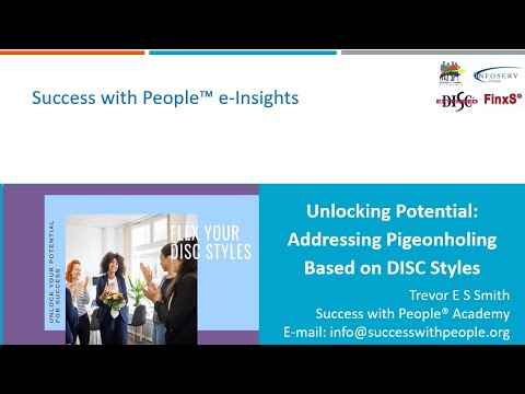 Unlocking Potential: Addressing Pigeonholing Based on DISC Styles - YouTube
