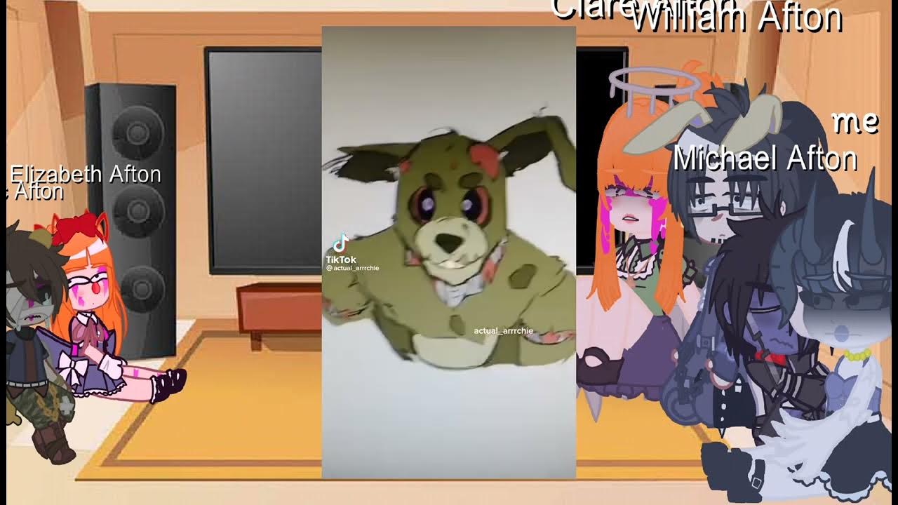 the afton family react to Michael afton angst 1/5 - YouTube