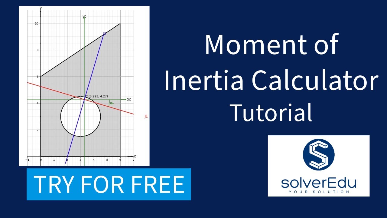 Moment od Inertia Calculator Tutorial–Center of grafity, moment of ...