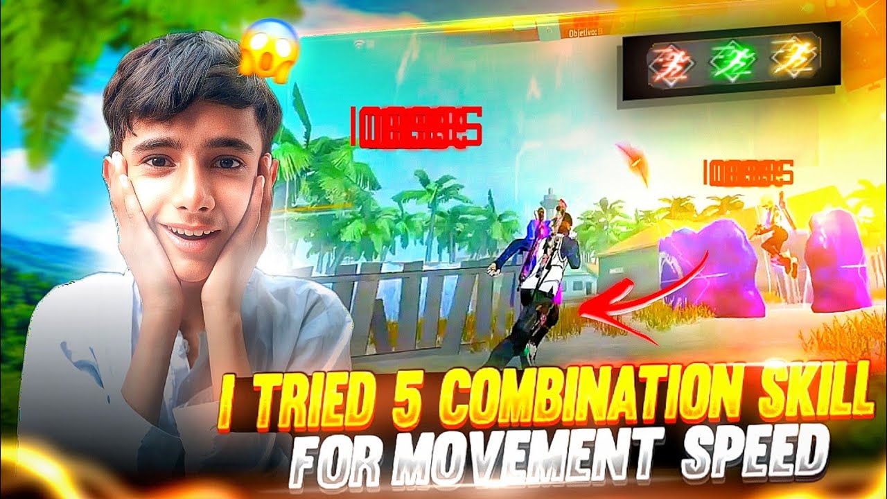 I Tried 5 Skill Combinations for 100x Fast Movement in Free Fire 😱🔥 ...