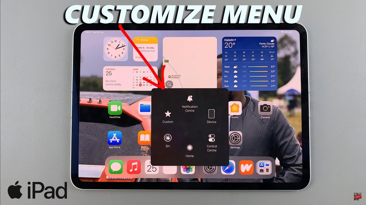 How To Customize The Assistive Touch Button Menu On iPad - YouTube