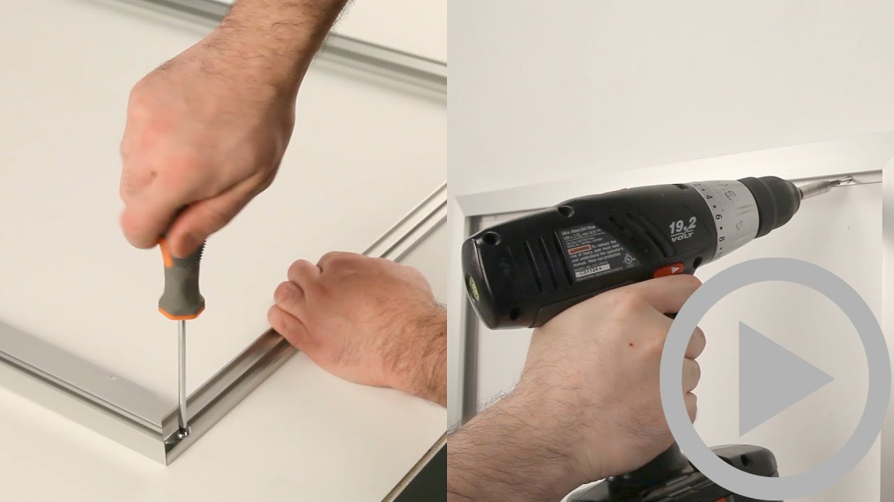 Euro Style Slide-In Frame Assembly and Wall Mount Instructions - YouTube