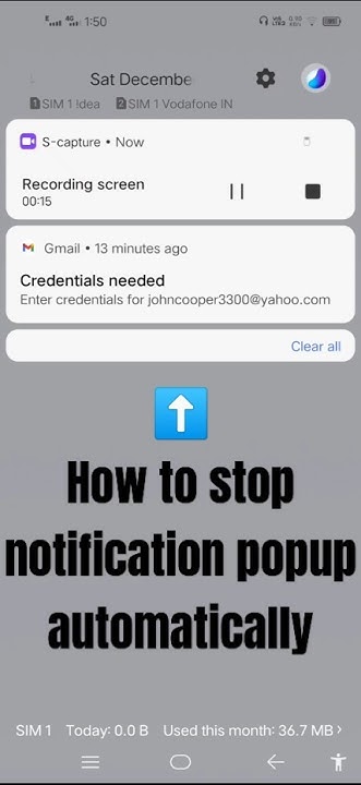 Credentials needed gmail how to stop notification pop-up automatically - YouTube