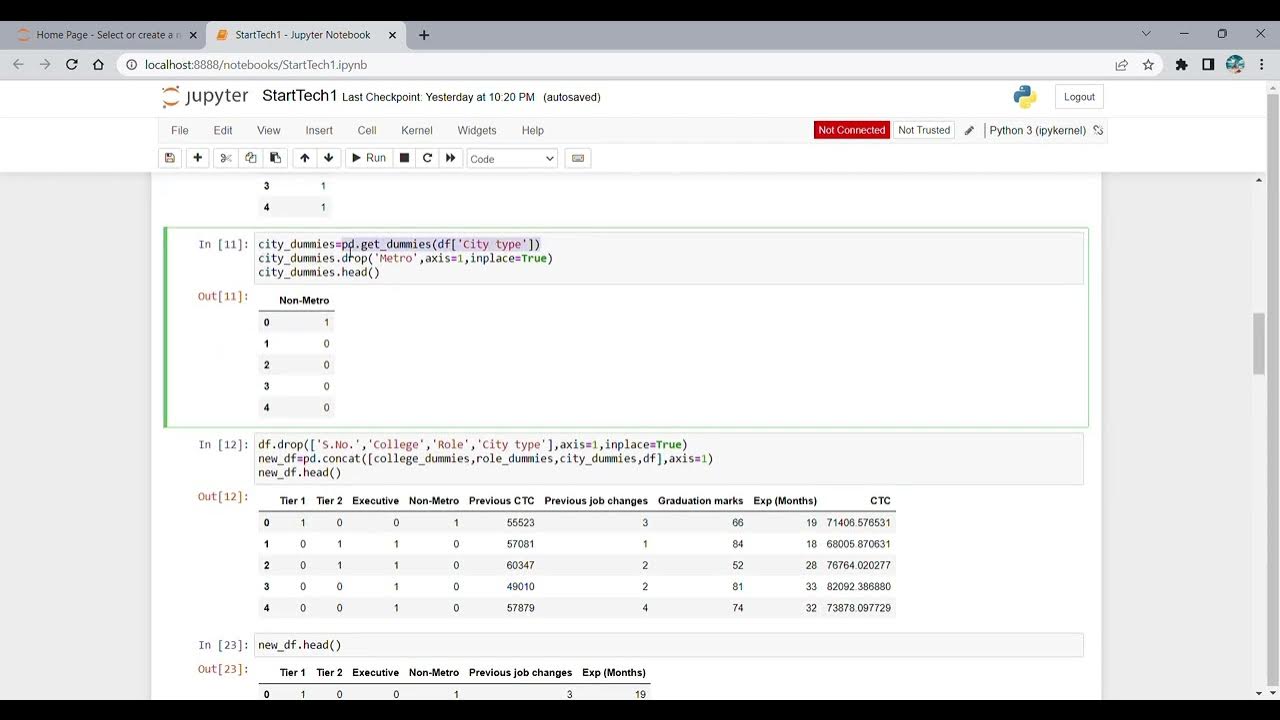 StartTech1 Jupyter Notebook Google Chrome 2023 01 24 22 26 17 - YouTube