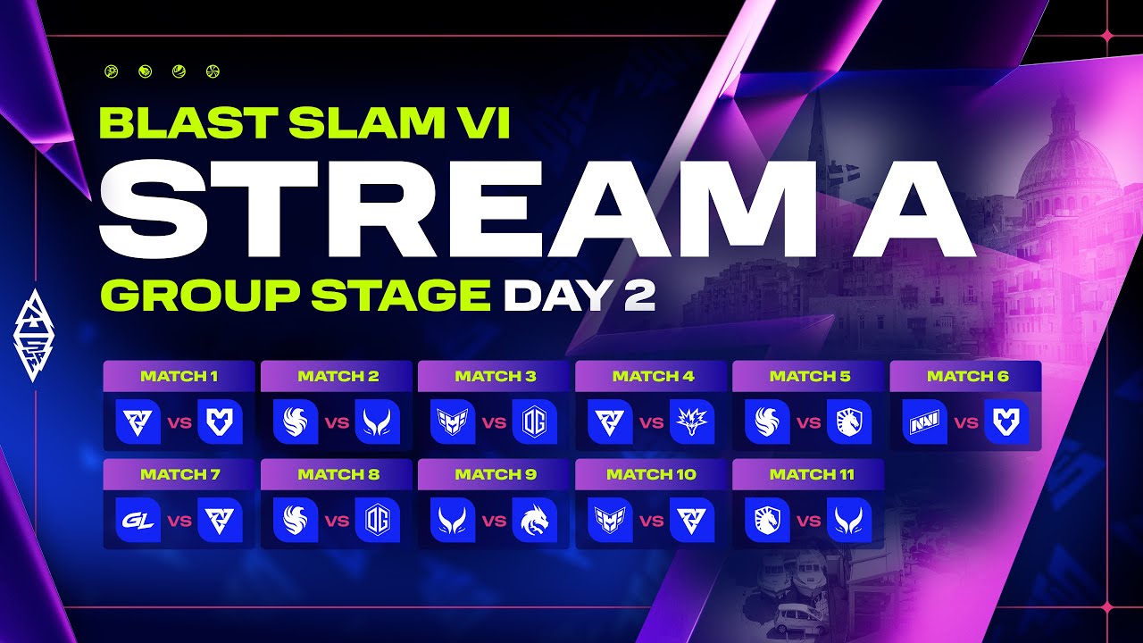 [A] BLAST Slam VI: Malta, Group Stage, Day 2 - Dota 2 LIVE - YouTube