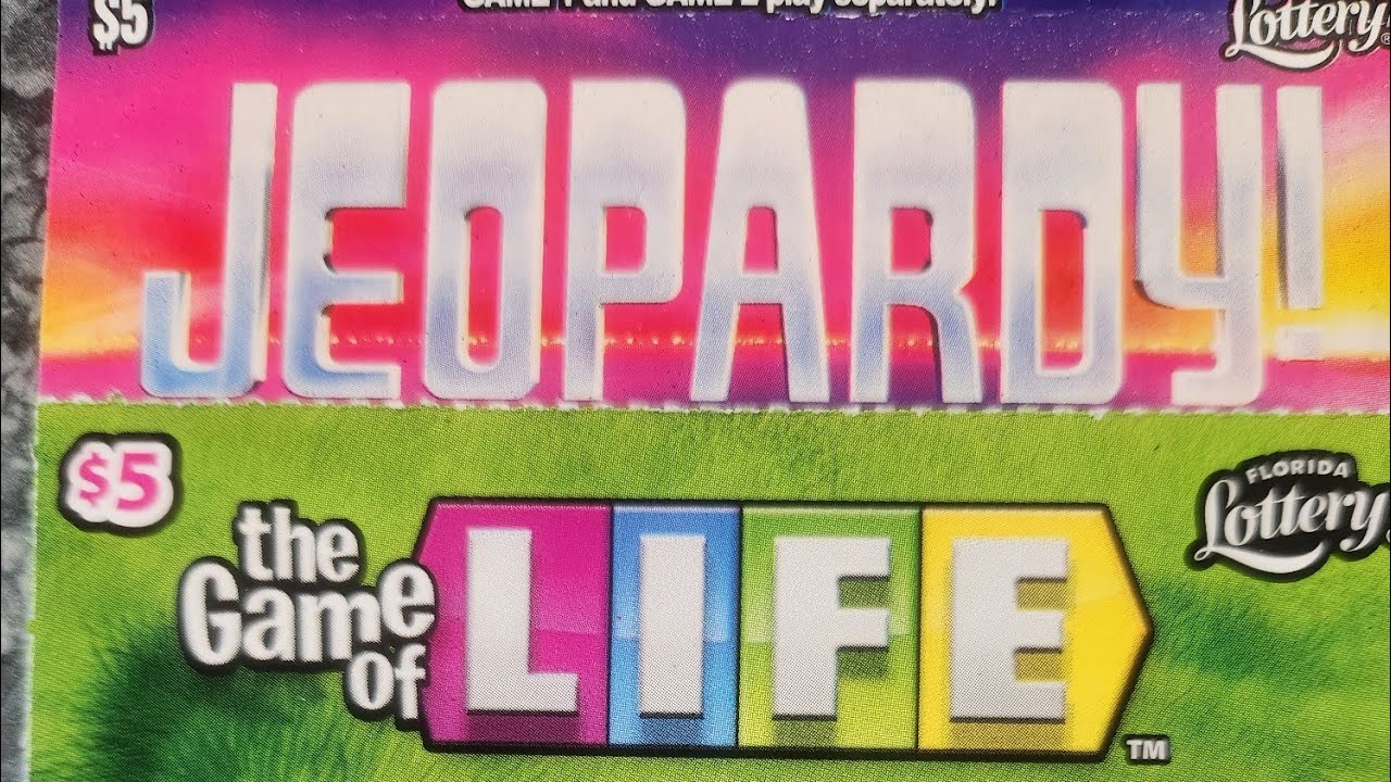 $5 Jeopardy and The Game of Life lottery scratch off tickets - YouTube