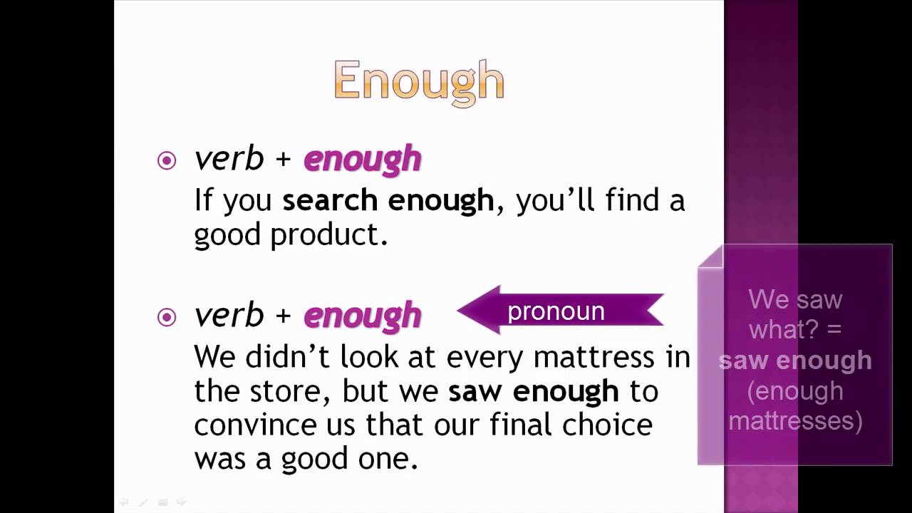 TOO/ ENOUGH - Common Mistakes in English - Part 1 - YouTube