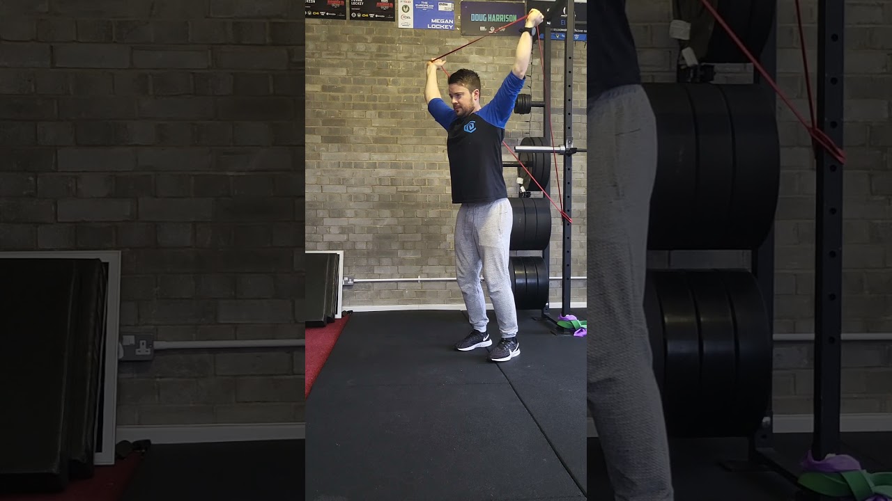 Banded subscap press (anti-extension press) - YouTube