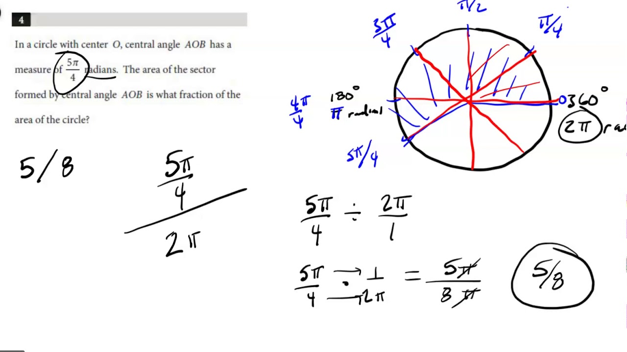 Circles A : Arc Length, Sector Area, Inscribed Angles - YouTube