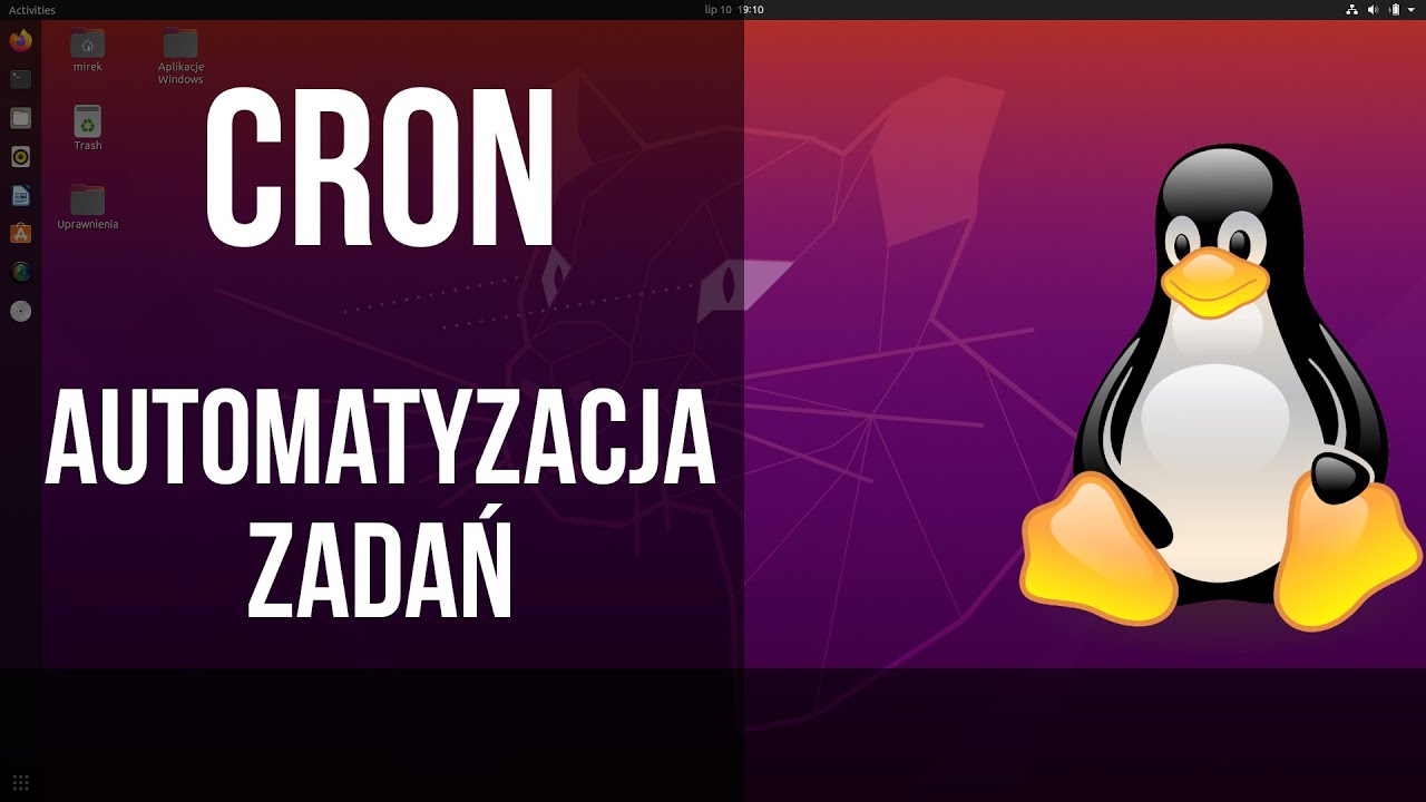 Cron, crontab - automatyzacja zadań w Linux - YouTube
