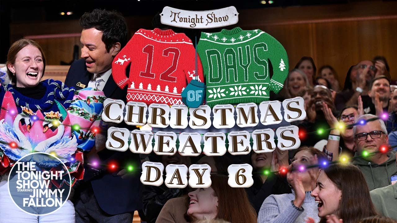 12 Days of Christmas Sweaters 2024: Day 6 | The Tonight Show Starring ...