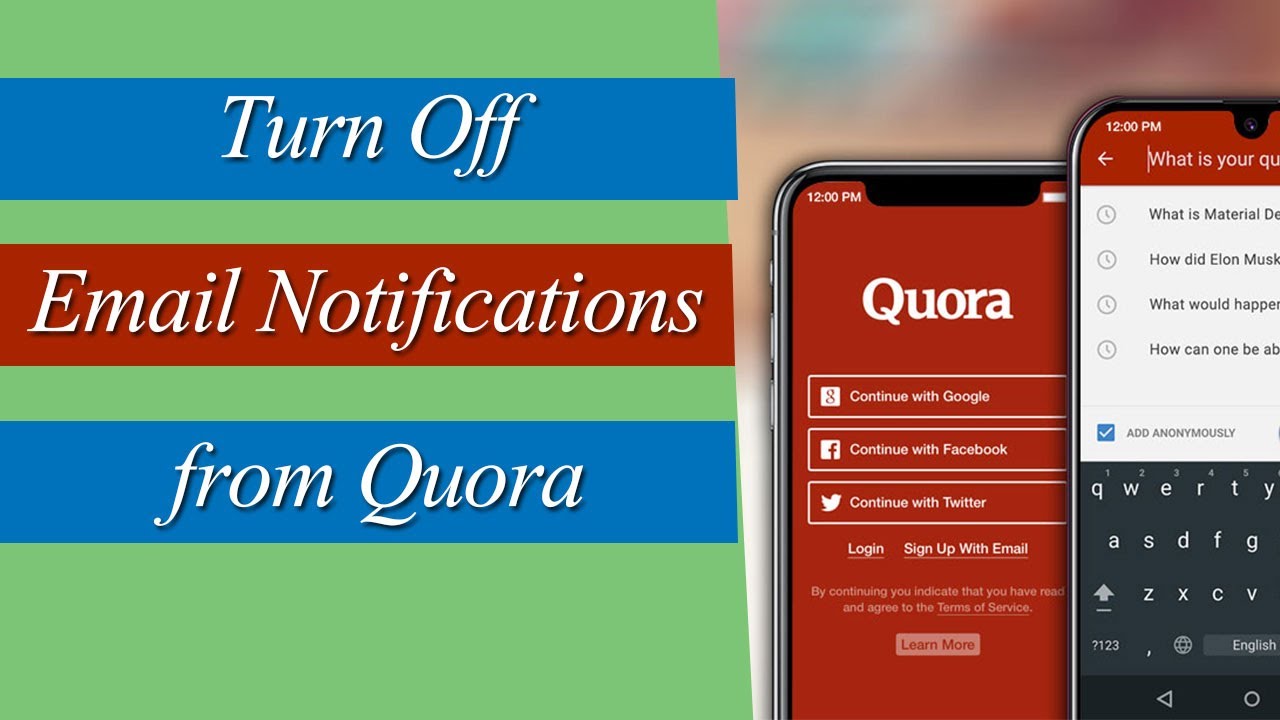 How to Turn Off Email Notifications from Quora App? - YouTube