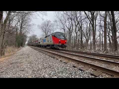 Amtrak PO30 With #161 The “Phase I” 50th Anniversary Paint Scheme in Garrett Park, MD. - YouTube