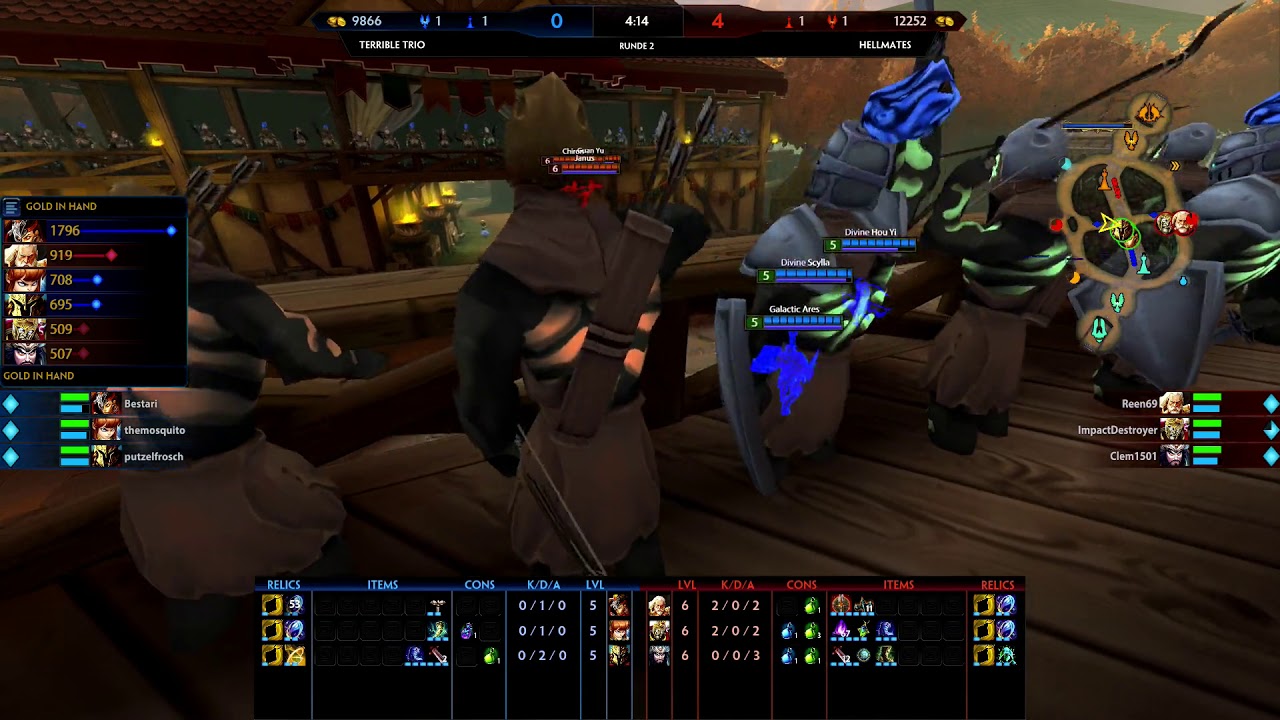 SMITE Crossplay Titans Cup #13 - Runde 2 - Terrible Trio vs. Hellmates ...