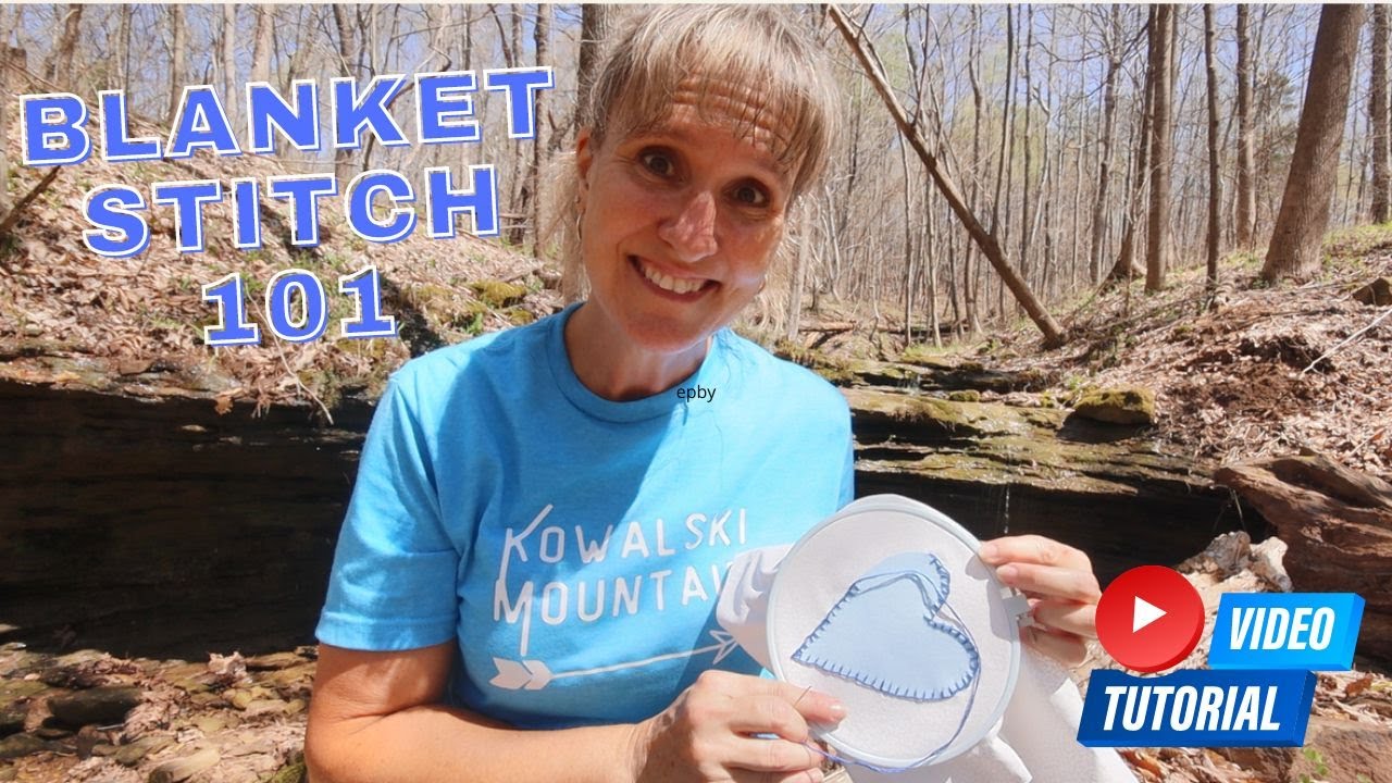 Blanket Stitch for Applique | Step by Step Instructions - YouTube
