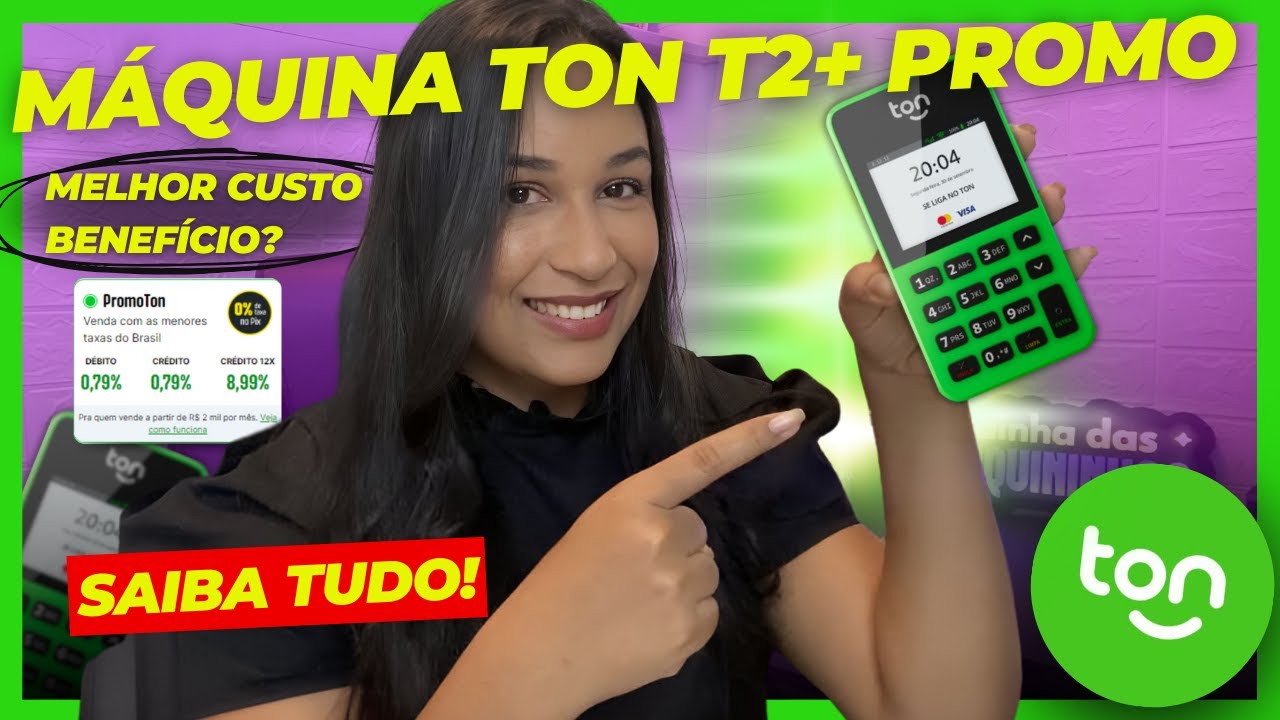 TON T2+ PROMOTON - MAQUININHA TON T2+ PROMO É BOA? ANÁLISE COMPLETA ...