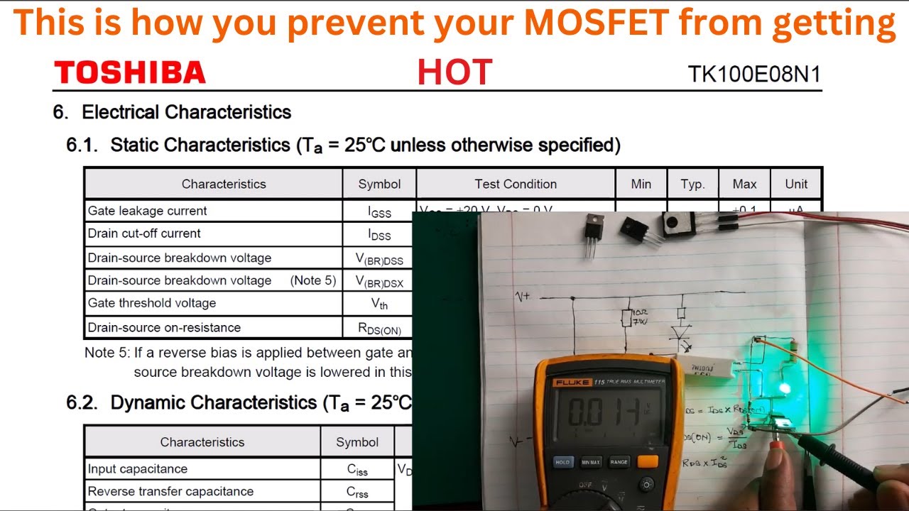 How to calculate a MOSFET RDS(ON) resistance [Power Losses] - YouTube