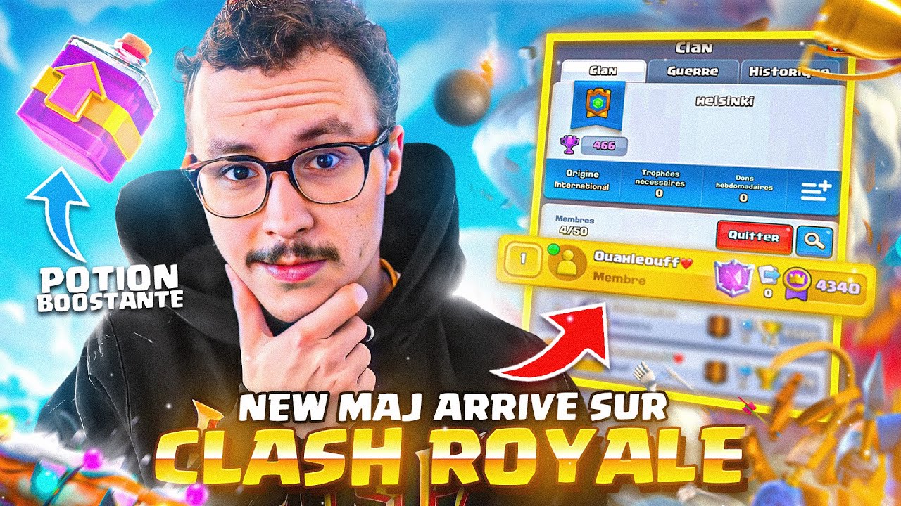 Une nouvelle mise à jour arrive dans Clash Royale ! (Potion boostante ...