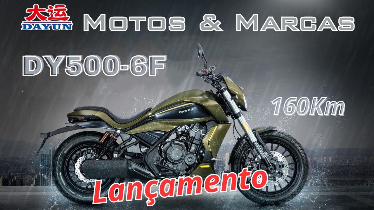 Lançamento da custom da DAYUN DY500-6F, velocidade máxima de 160 Km/h ...