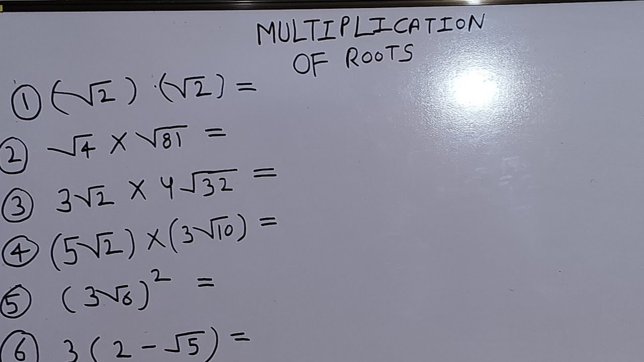 HOW WE DO MULTIPLICATION OF ROOTS || BASIC MATHS - YouTube