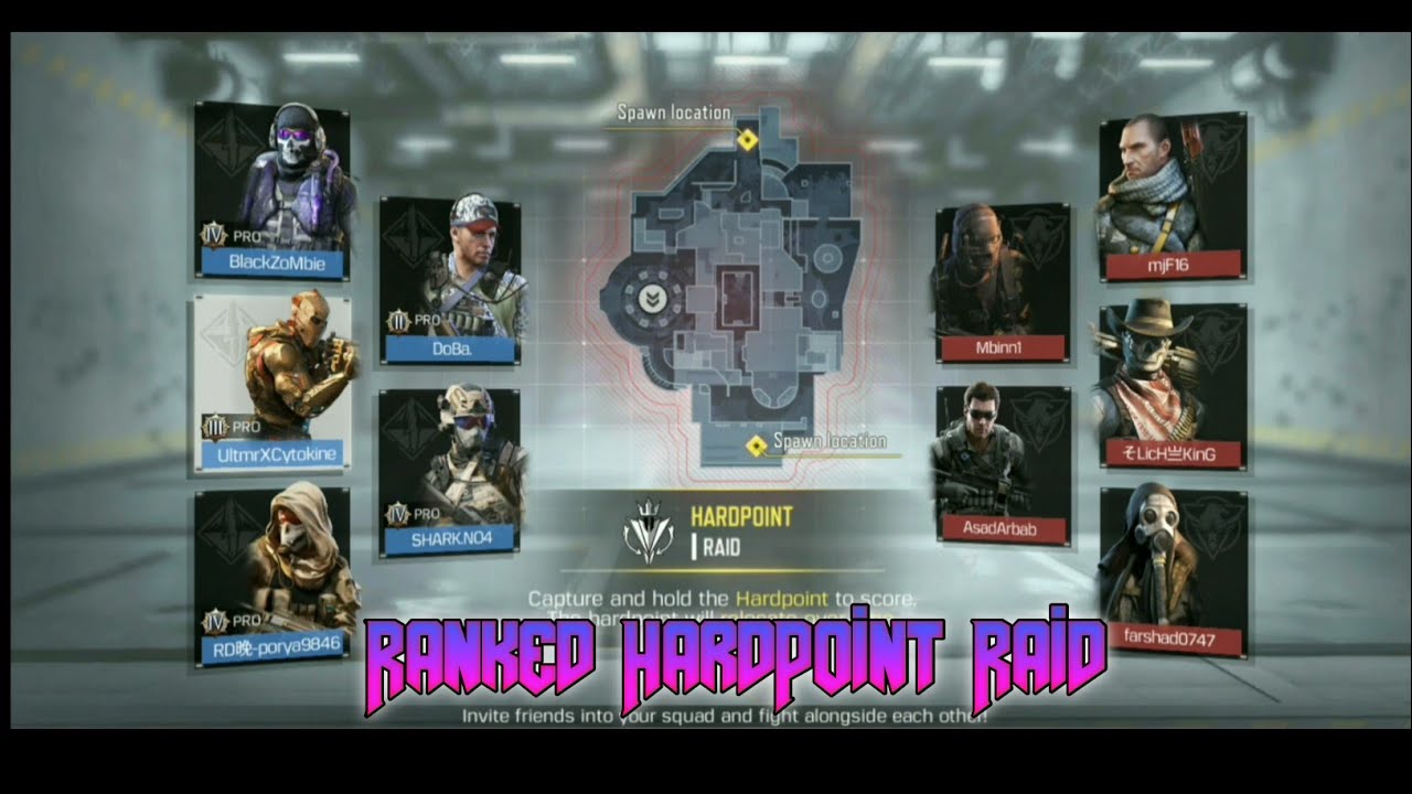 Call Of Duty : Mobile (Ranked) HardPoint On Raid - YouTube