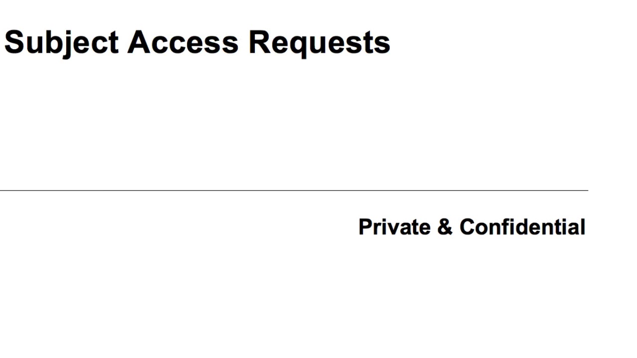 DATATHENA Subject Access Request SAR Guidance Note DPA1998 - YouTube