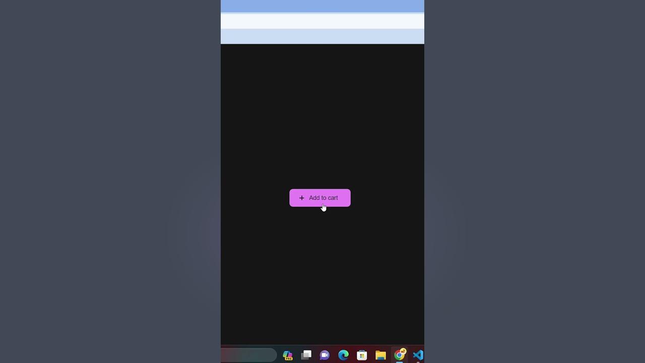 Create Add To Cart Interaction Using HTML CSS & JavaScript | #shorts #cart #webdevelopment #css ...