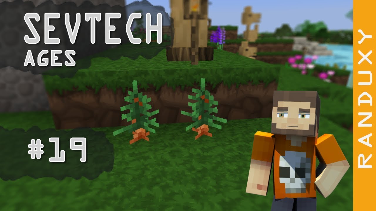 SevTech Ages: Minecraft - Ep.19 - Red Cedar wood the hard way, a cow in ...