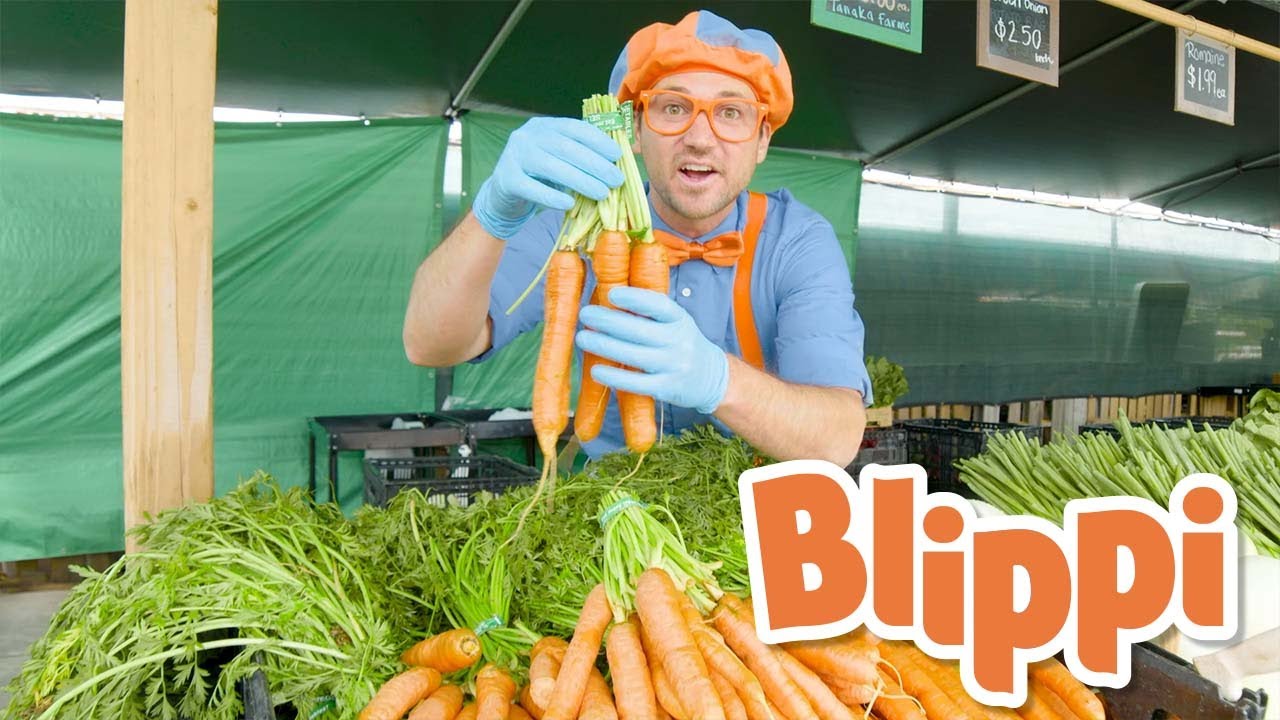 Blippi Learns Healthy Eating For Kids At Tanaka Farm | Educational ...
