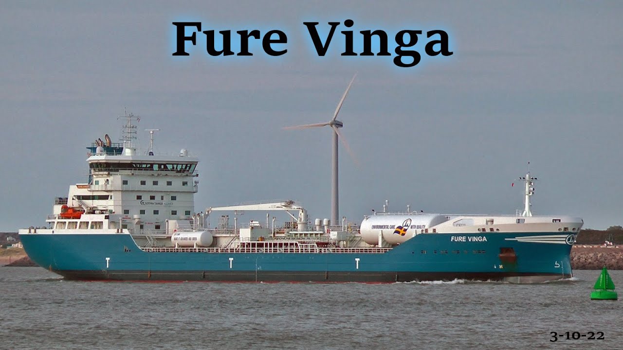 Fure Vinga Tanker Inbound On The River Mersey - YouTube