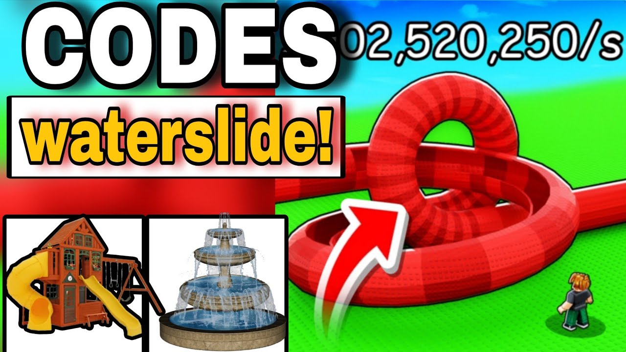 All* Secret *Build a Waterslide 🛝 Codes | Codes for Build a Waterslide 🛝 Roblox 2025 - YouTube