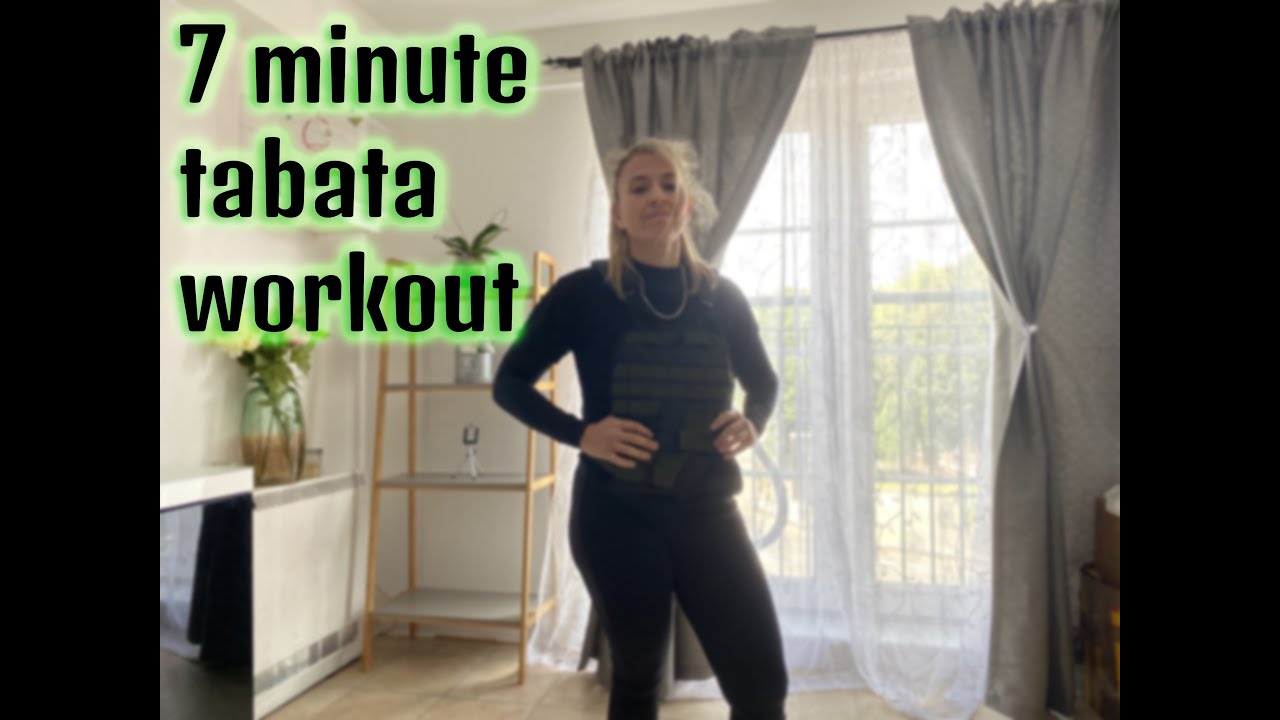 7 minute workout tabata at home - YouTube