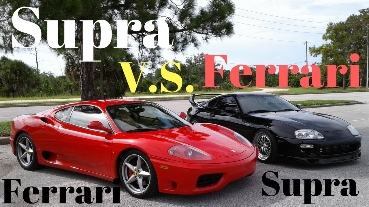 My Toyota Supra vs My Ferrari 360 Fast and The Furious Dream - YouTube