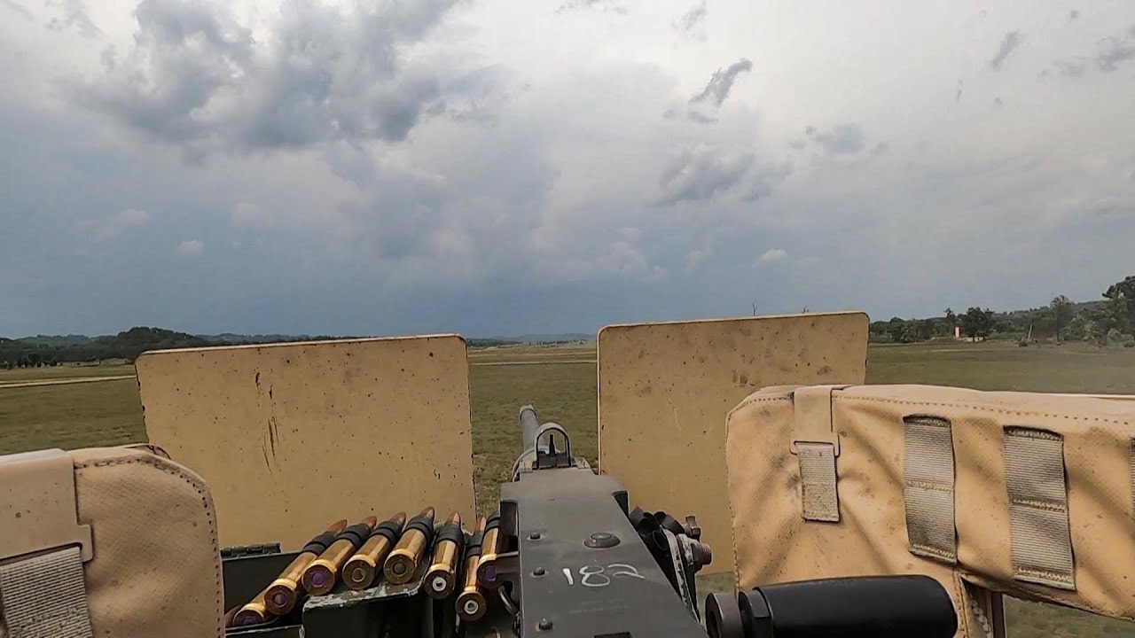 MOBEX (Mobilization Exercise) Level II Mounted M2 machine gun - YouTube