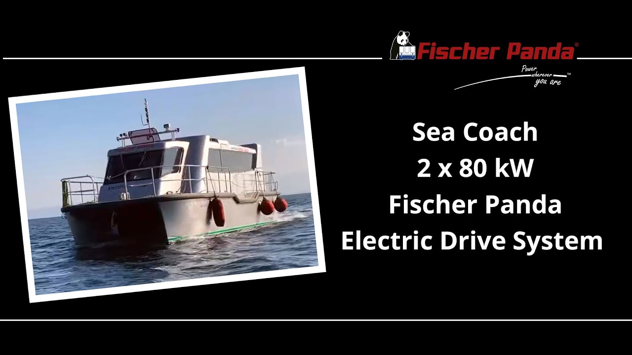 Fischer Panda Electric Drive System installed in the "Sea Coach" - YouTube