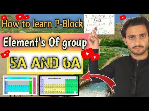 Periodic table part # 5. How to learn p-block elements of group 5A and ...