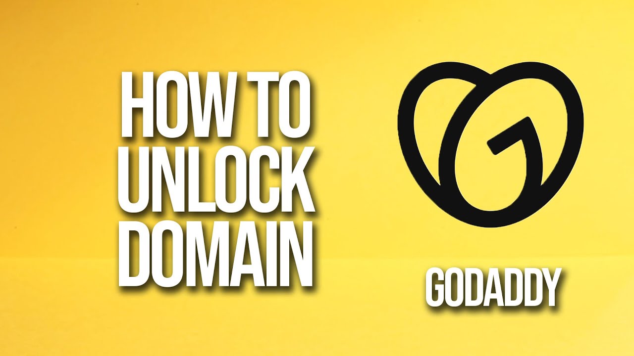How To Unlock Domain GoDaddy Tutorial - YouTube