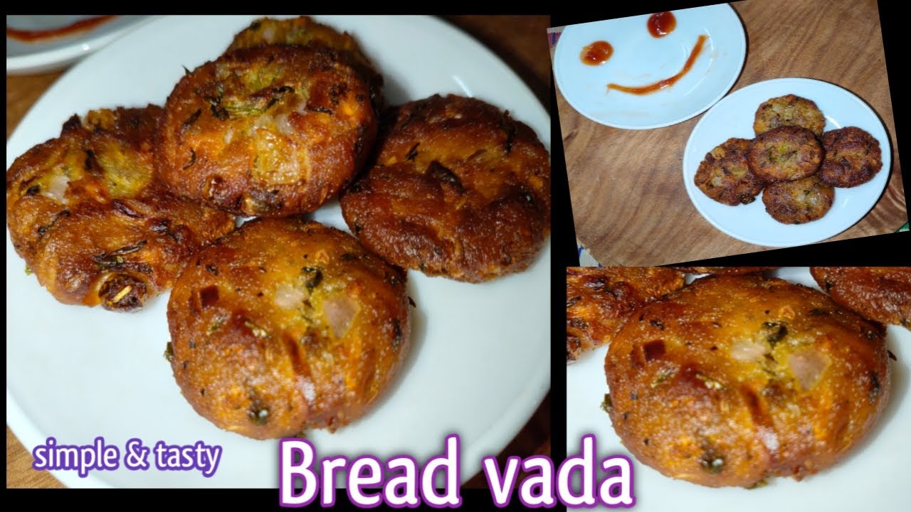 😋 Instant snacks for evening - easy bread vada recipe - how to make ...