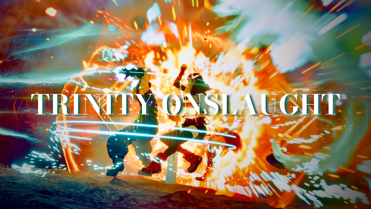 FF7 REBIRTH - TRINITY ONSLAUGHT - YouTube