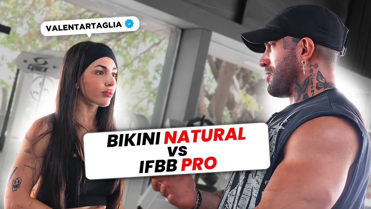 Bikini natural Vs IFBB PRO entrenando espalda - YouTube