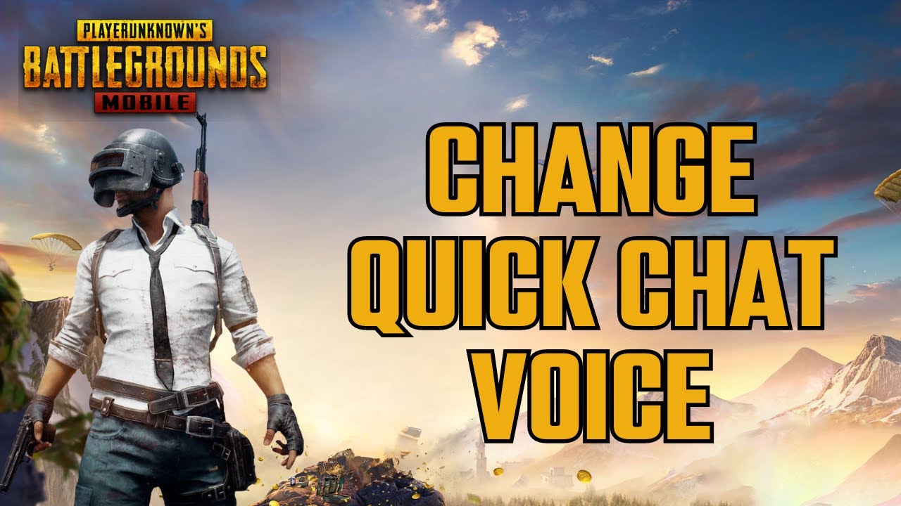 How to Change Quick Chat Voice on Pubg Mobile 2024? - YouTube