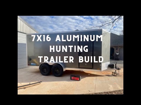 Goose Hunting Trailer Build-7x16 Enclosed - YouTube