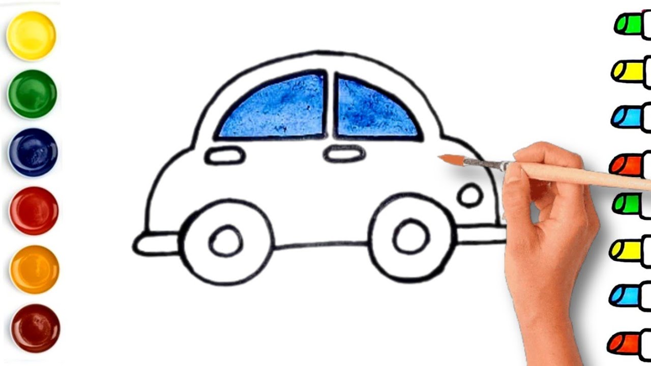 🤩How to draw car step by step easy drawing || Toy Car drawing 🤩 - YouTube