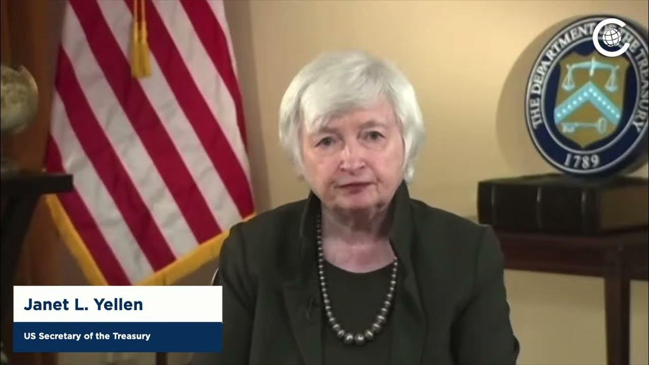 Secretary of Treasury Janet Yellen delivers speech from the Chicago ...
