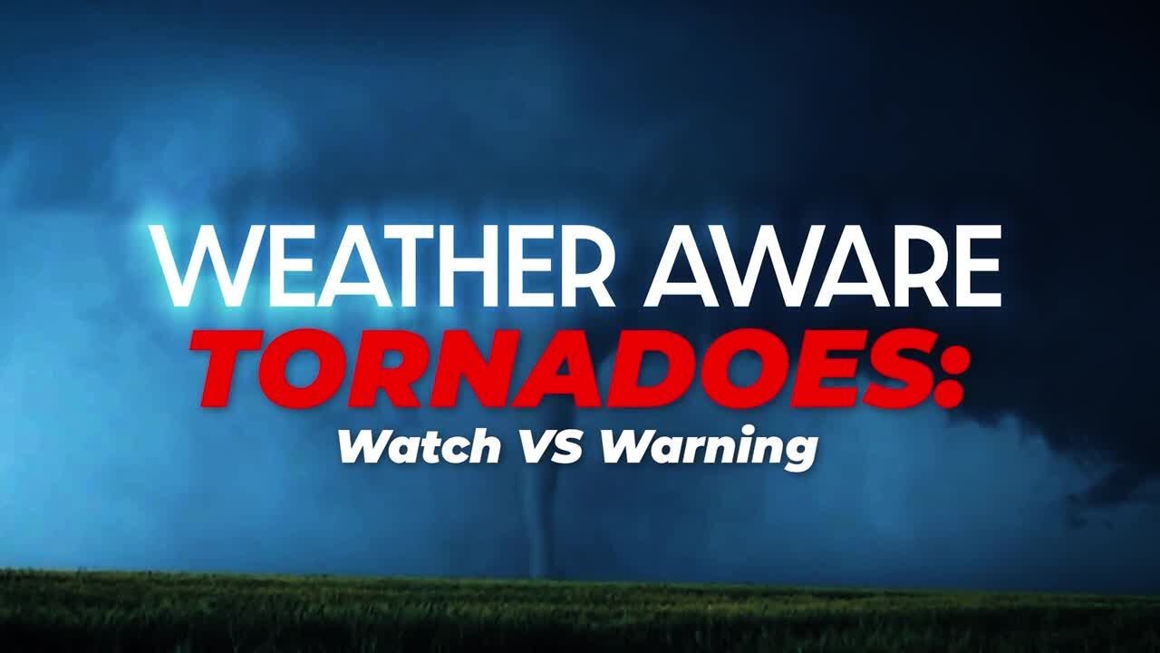 Explaining the difference between a tornado warning and watch - YouTube
