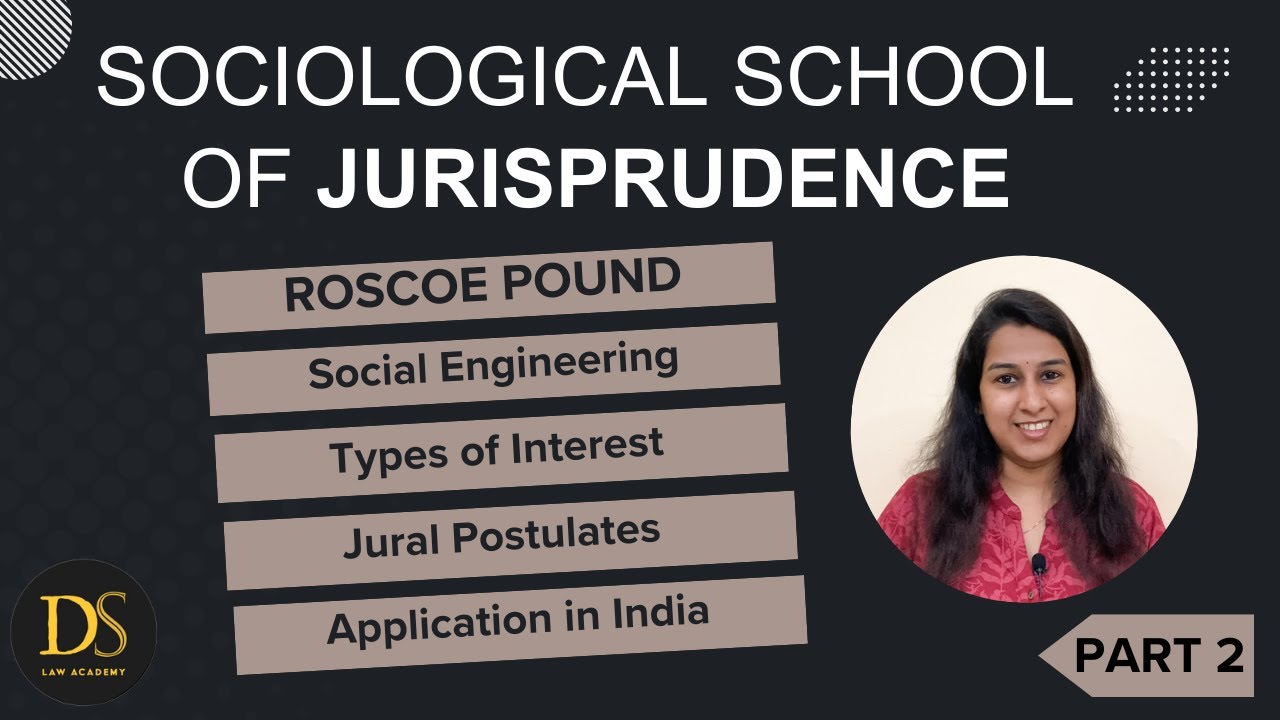 ROSCOE POUND || SOCIAL ENGINEERING || SOCIOLOGICAL SCHOOL || JURAL ...