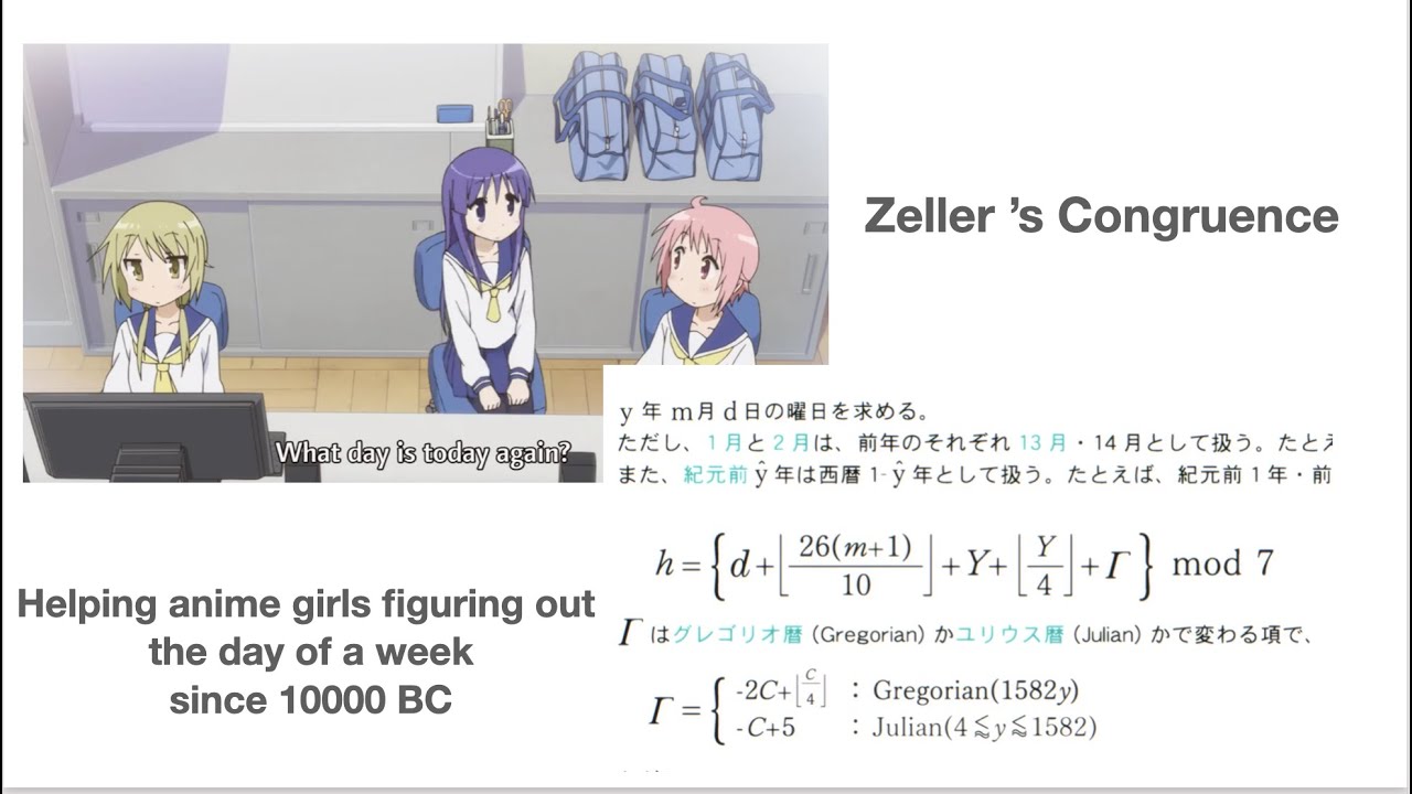 Anime Studying Math