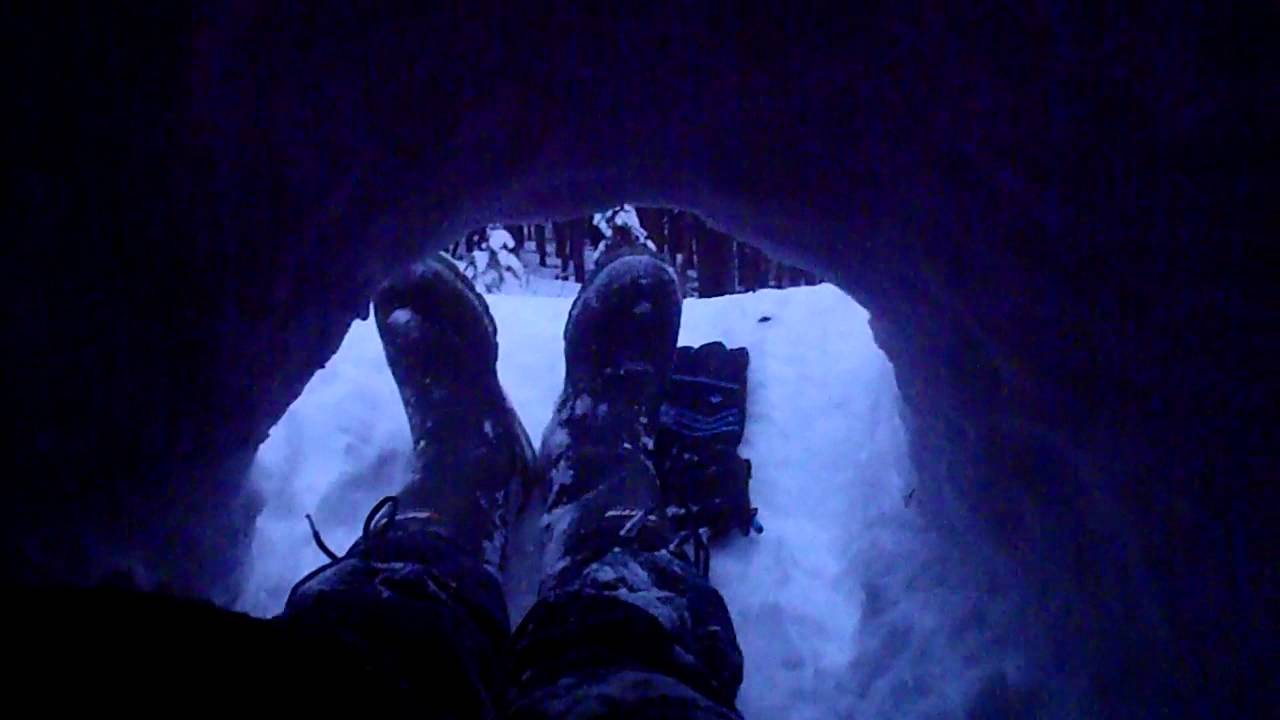 How to make a snow cave part 2 - YouTube