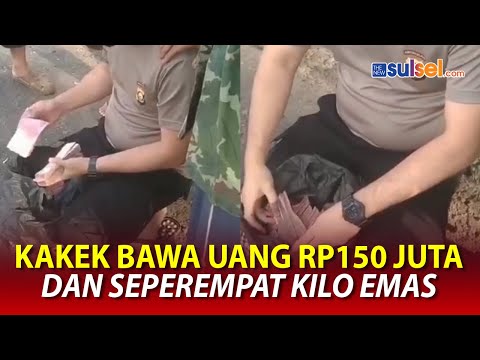 Viral Video Kakek Bawa Uang Rp 150 Juta dalam Kresek dan Seperempat Kilo Emas di Pali